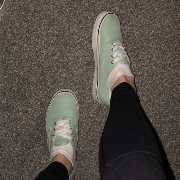 Vans | Shoes | Mint Green Vans | Poshmark